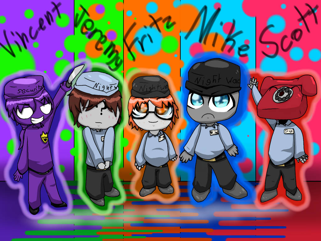 Chibi fnaf workers!!! by Rainbowz122 on DeviantArt