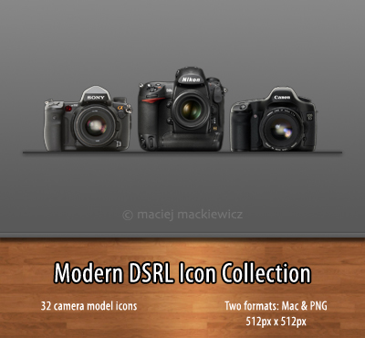 Modern DSLR Icon Collection by mackiewicz on DeviantArt