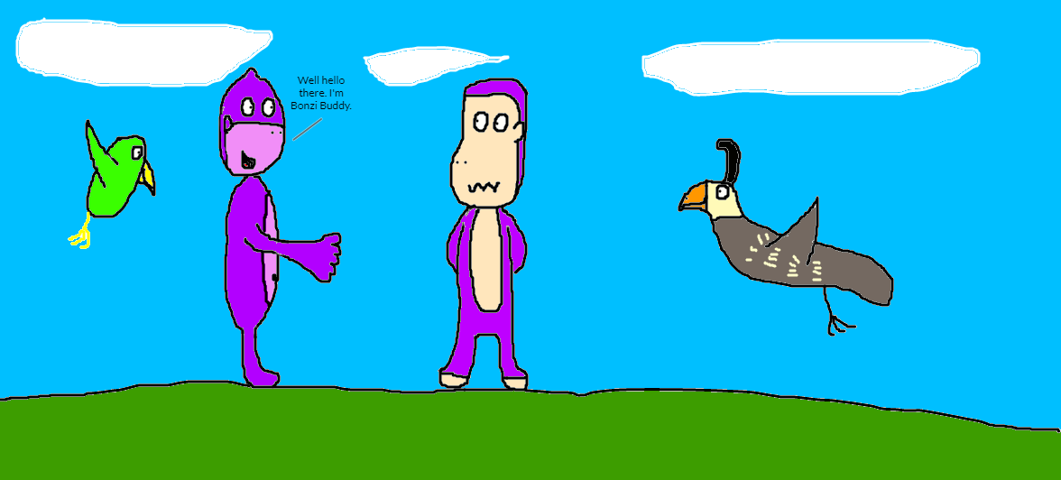 Pan and Quai meet Bonzi Buddy and Peedy by GermanoMan101 on DeviantArt
