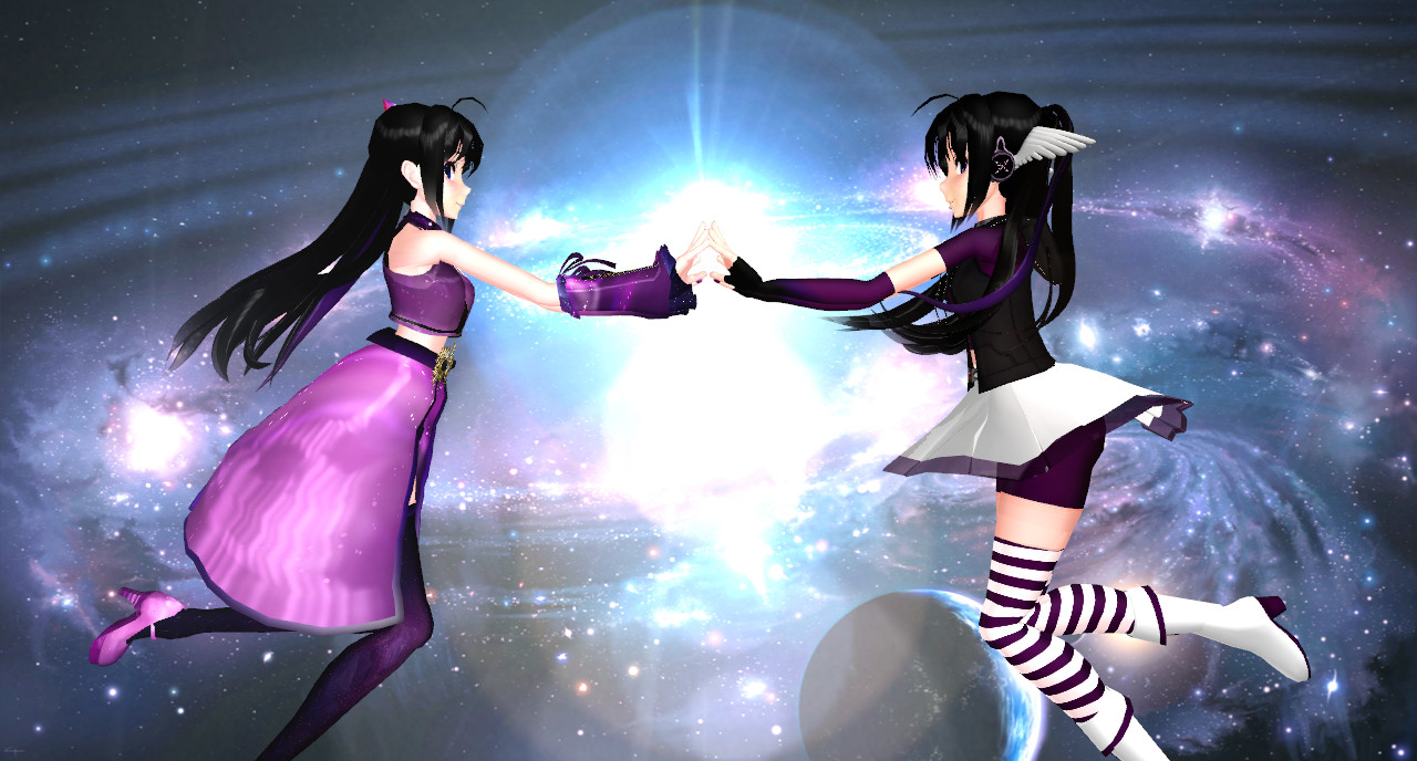 MMD Minagi and Minagi Galaxy + DOWNLOADS! by thepicpanda on DeviantArt