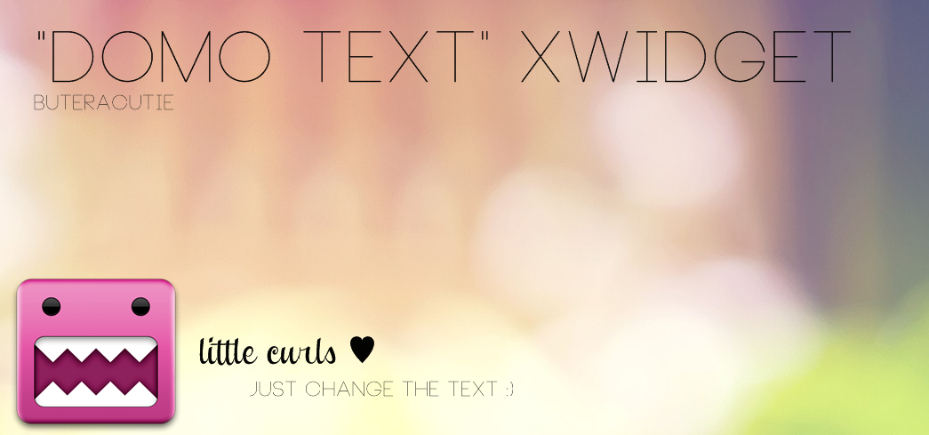 Domo Text by buteracutie on DeviantArt