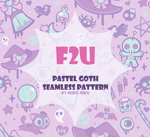 Pastel Goth Pattern