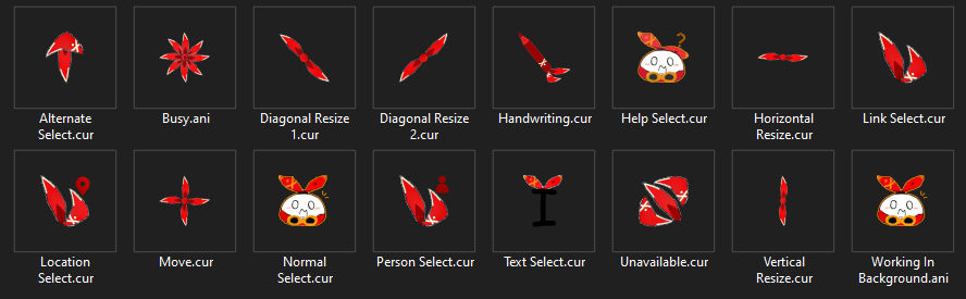 Amber Cursors (Genshin Impact) by RioYami on DeviantArt