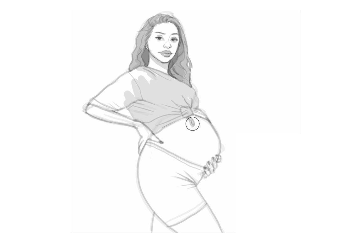 18 minute Pregnant Sketch by bunintheoven on DeviantArt