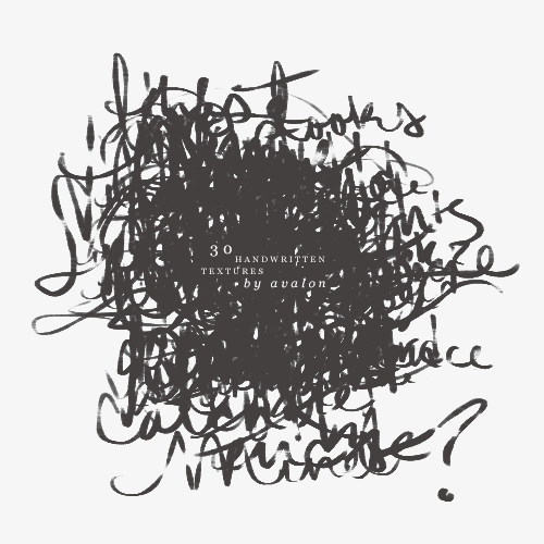 Handwritten Textures Deux by AvalonsArt on DeviantArt