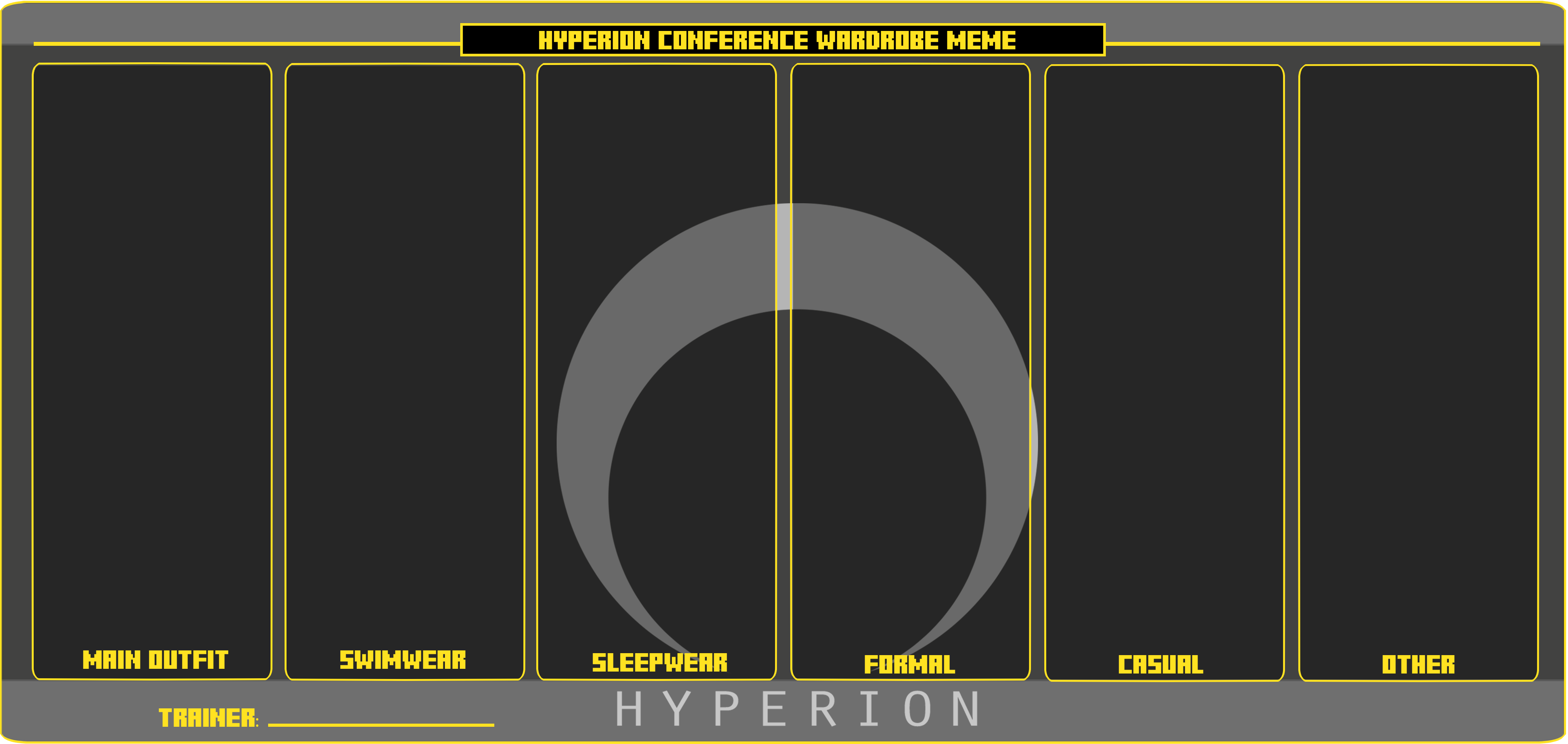 HYPERION CONFERENCE | Wardrobe Meme by Reiki-kun on DeviantArt