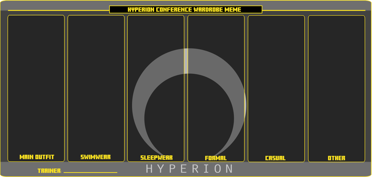 HYPERION CONFERENCE | Wardrobe Meme by Reiki-kun on DeviantArt