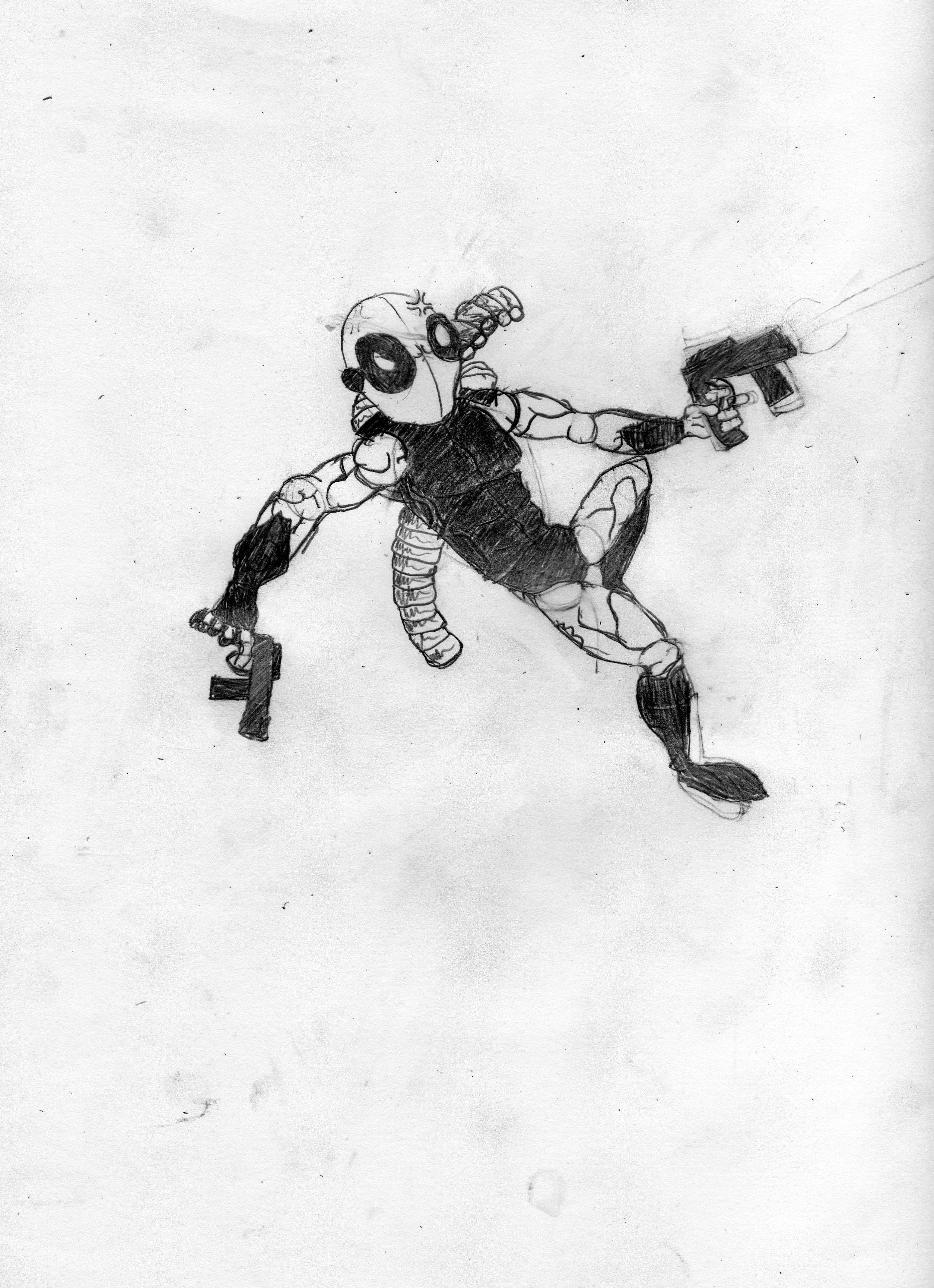a simple drawing of deadpool by mrrfluffybut on DeviantArt