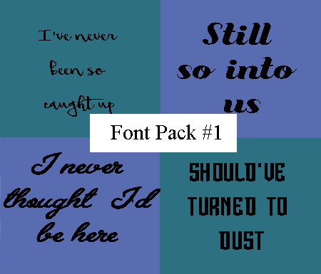 Font Pack #1 by xoxosimplicity on DeviantArt