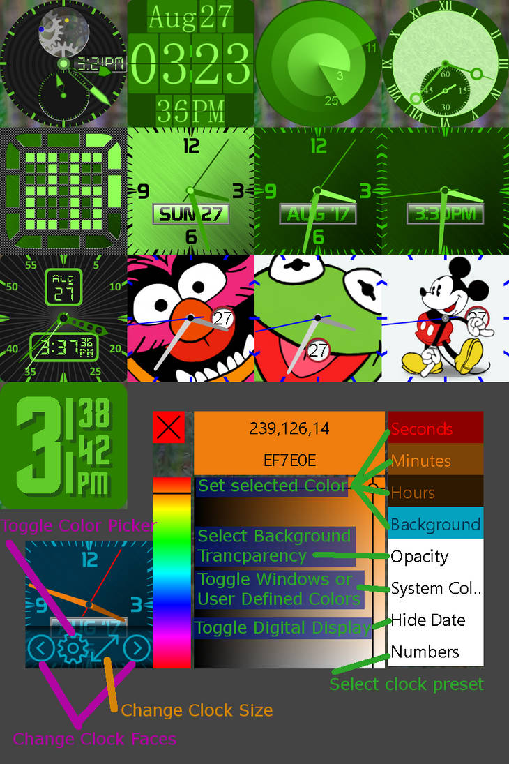 Goo-e Clocks 2.0 by 2bndy5 on DeviantArt