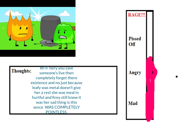 Angry moments: leafy and firey in bfdia 5 by Hipsterchipster on DeviantArt