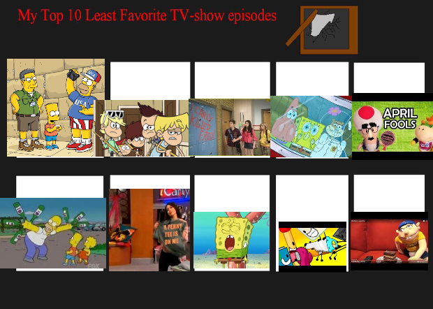 BETTER Top Ten Worst Episodes list by Hipsterchipster on DeviantArt