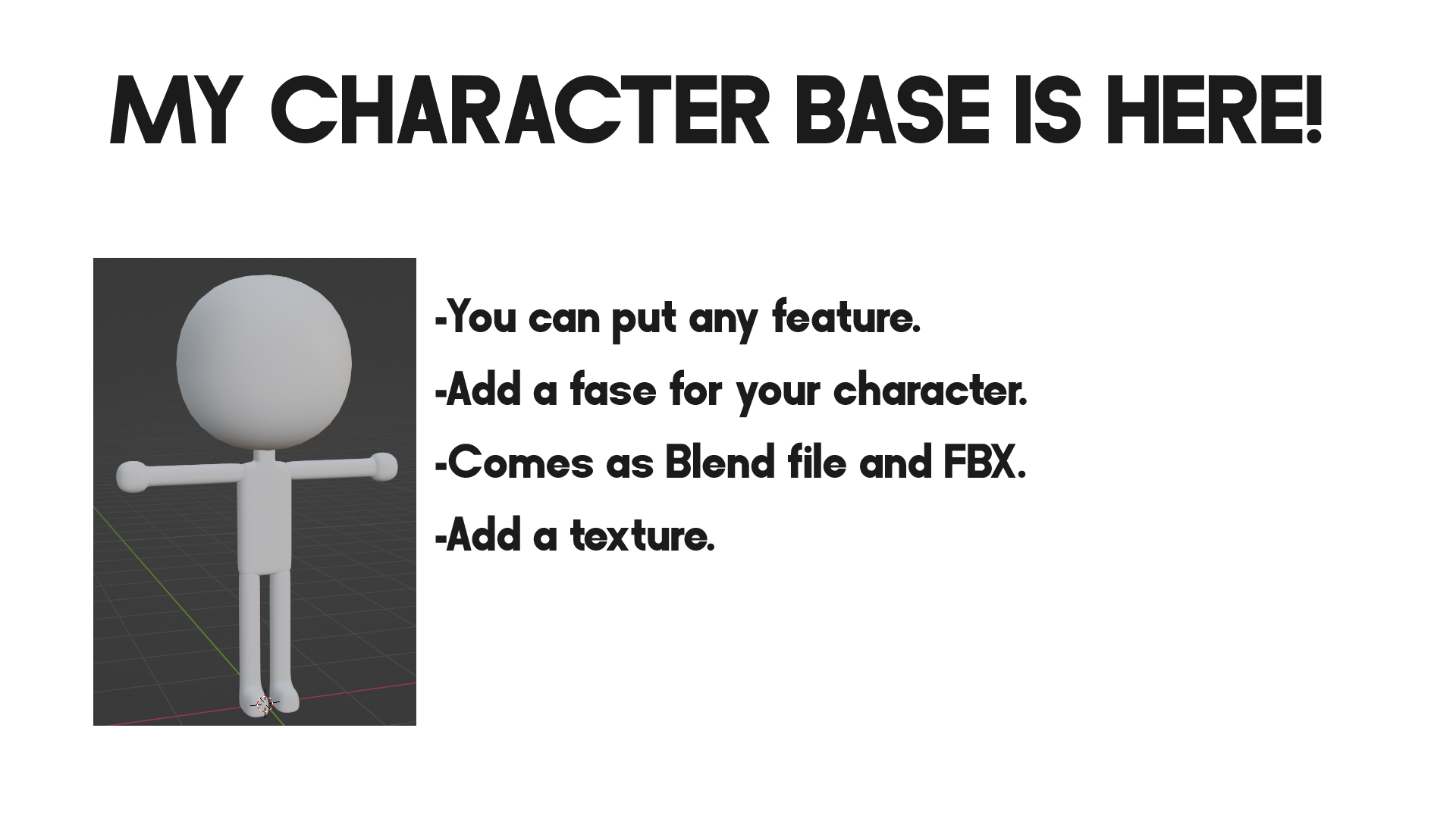 STV Character Base 3D Model (Free to Download) by SantiagoTV on DeviantArt