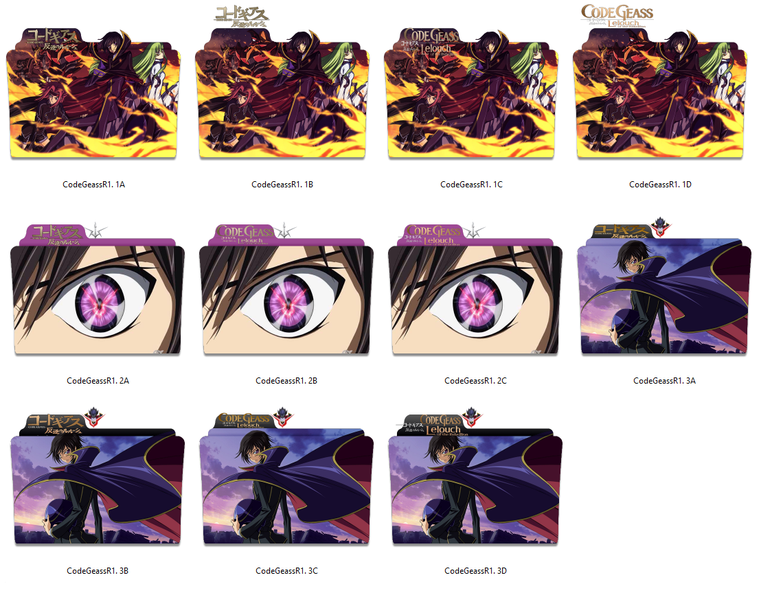 Code Geass R1 Folder Icons Pack - Chirrungaso by Chirrungaso on DeviantArt