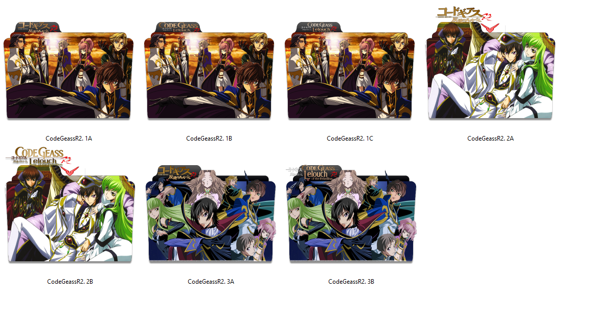 Code Geass R2 Folder Icons Pack - Chirrungaso by Chirrungaso on DeviantArt