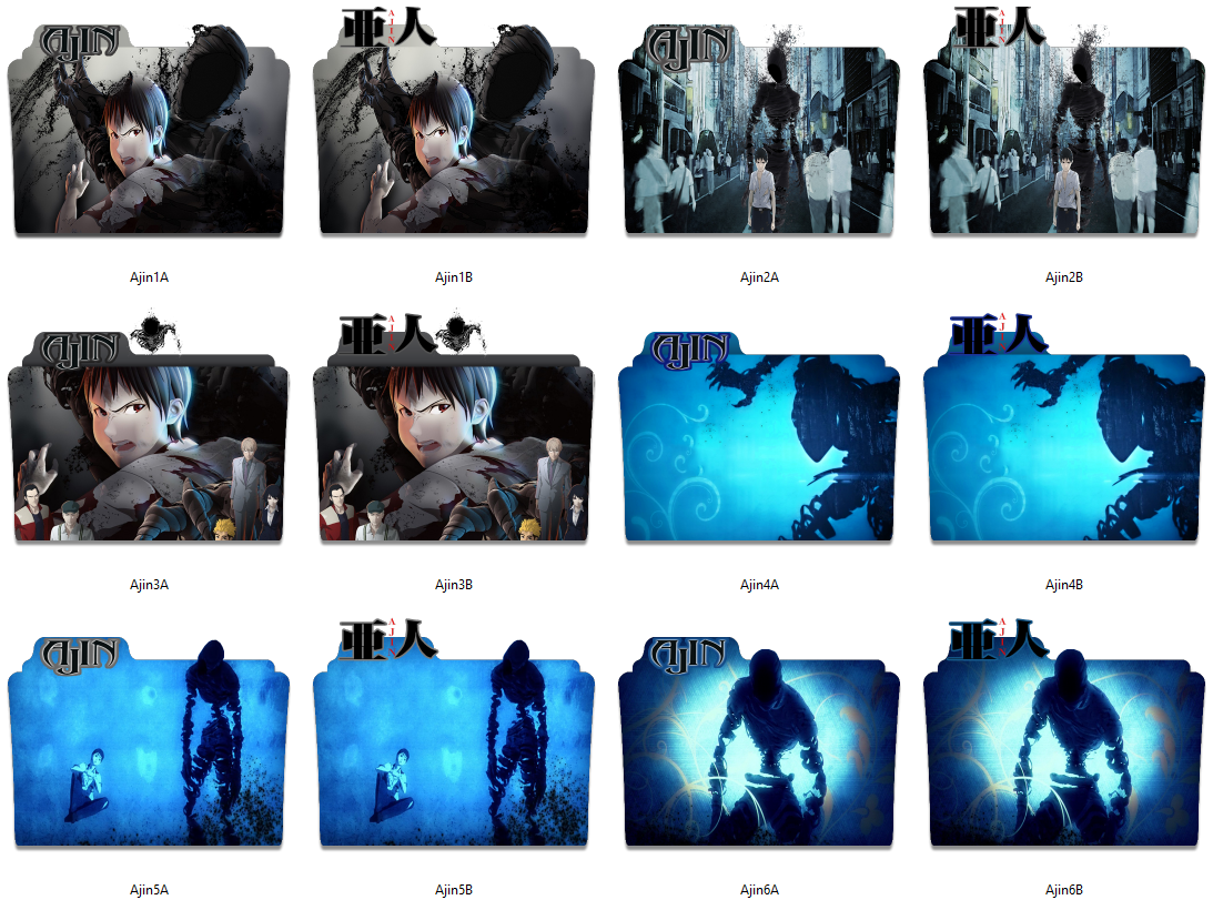 Ajin Icons Folder Pack - Chirrungaso by Chirrungaso on DeviantArt