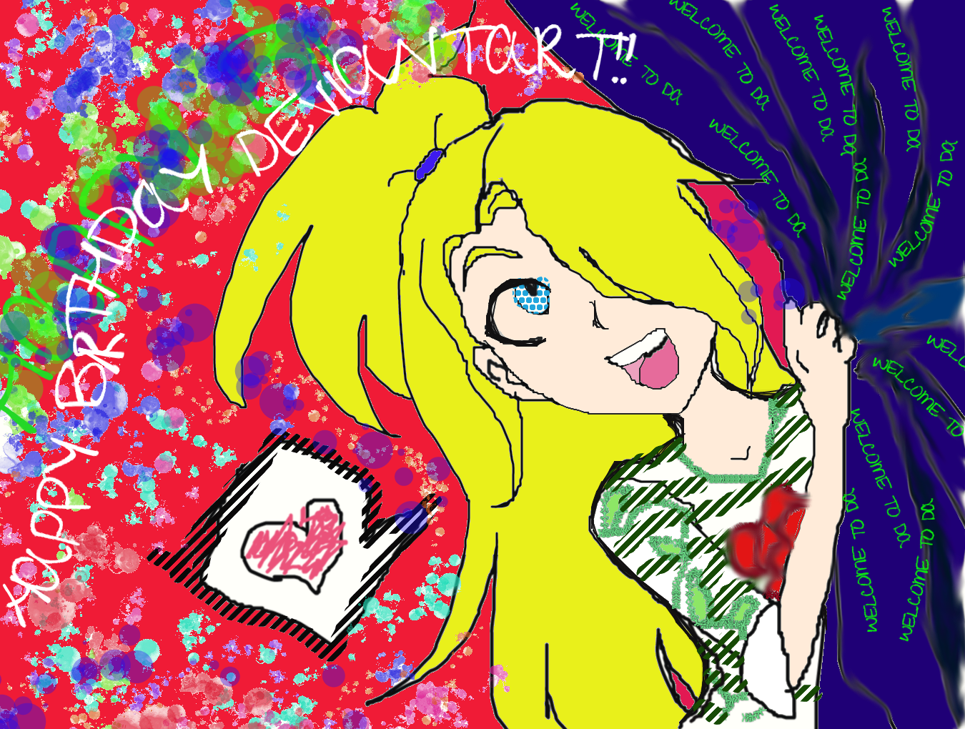 Happy birthday Deviantart! by Deidara-DannaSama on DeviantArt