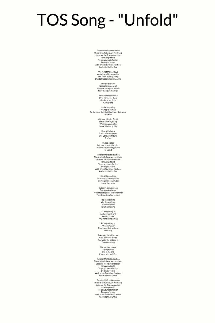 TOS Song - 'Unfold' by panthiscan1 on DeviantArt