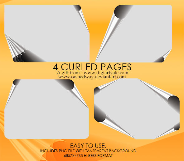 4 curl Pages by cashedway on DeviantArt
