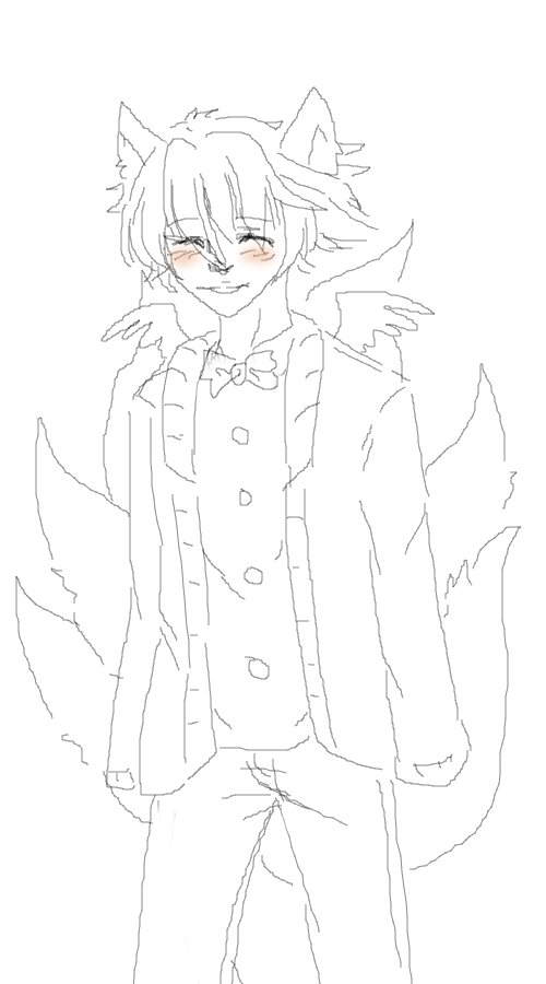 Kitsune sketch by Ninjiemon on DeviantArt