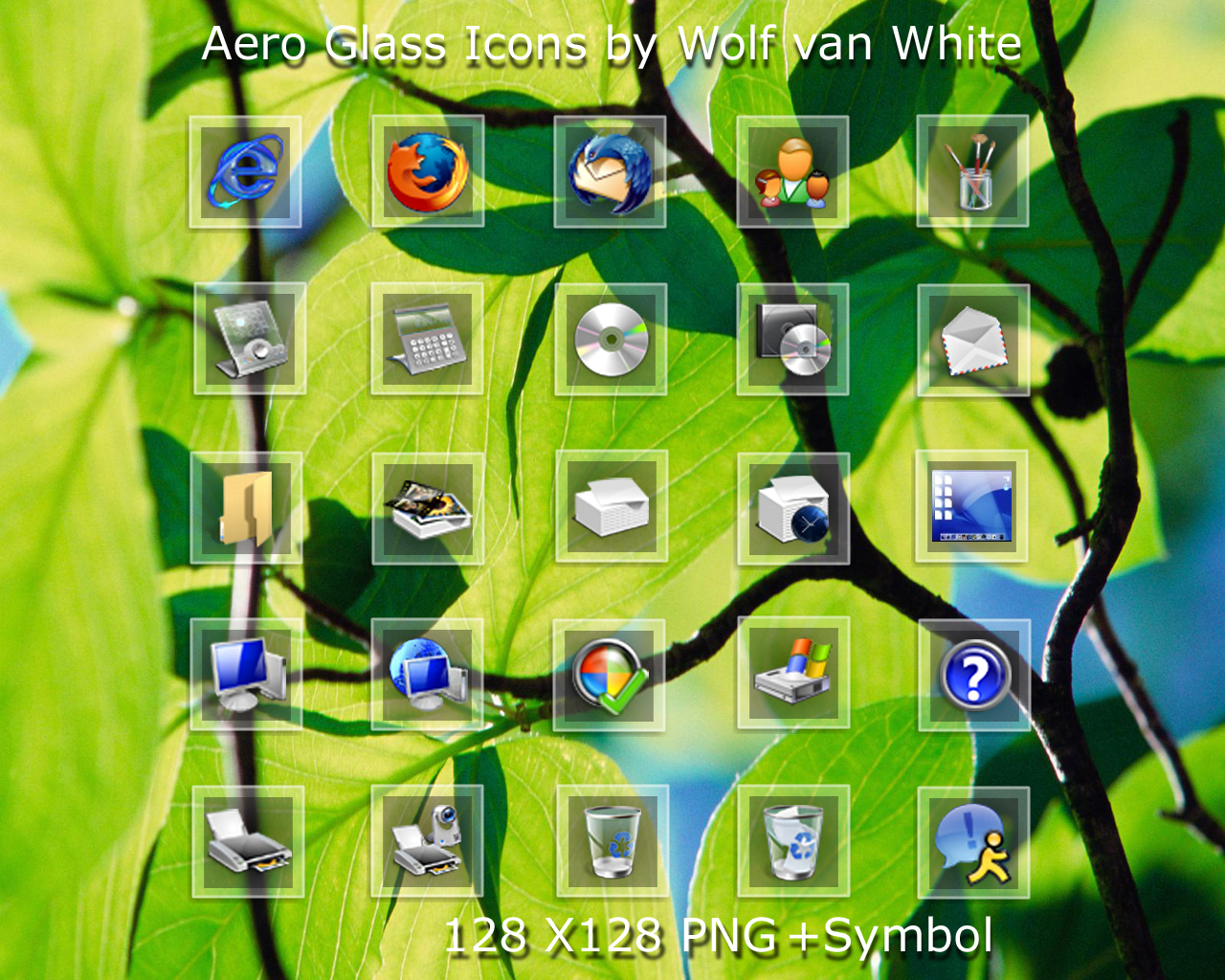 Aero Glass Icons by WolfvanWhite on DeviantArt