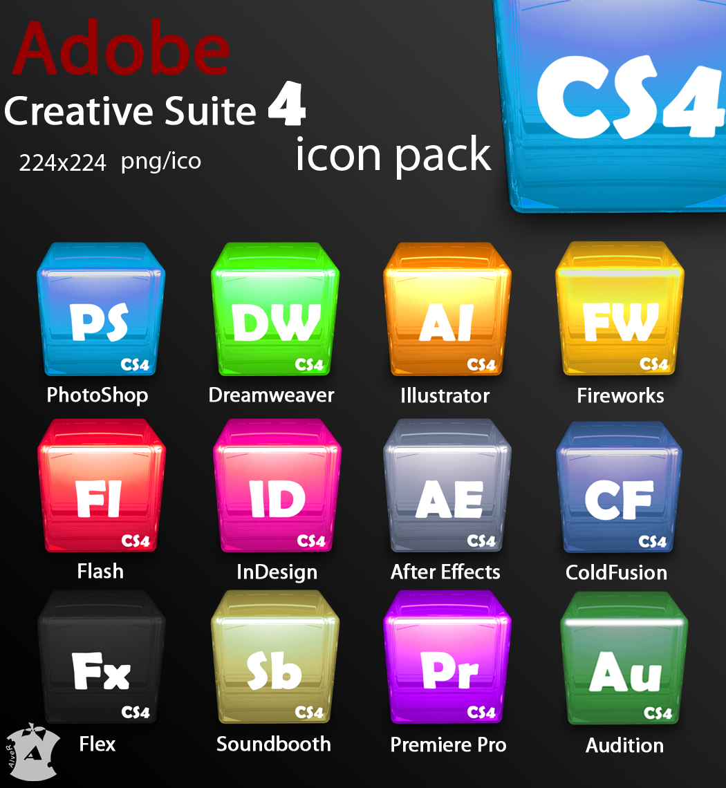 Abobe CS4 icon pack by AlveR-spb on DeviantArt