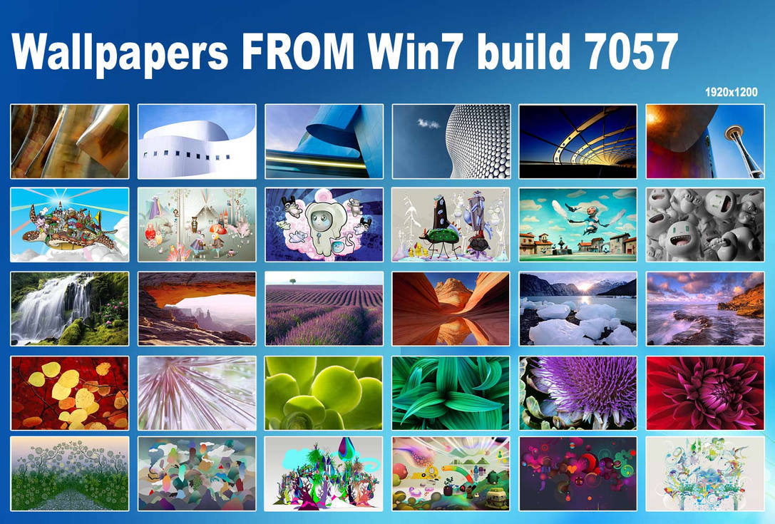 Wallpapers FROM Win7 build7057 by AlveR-spb on DeviantArt