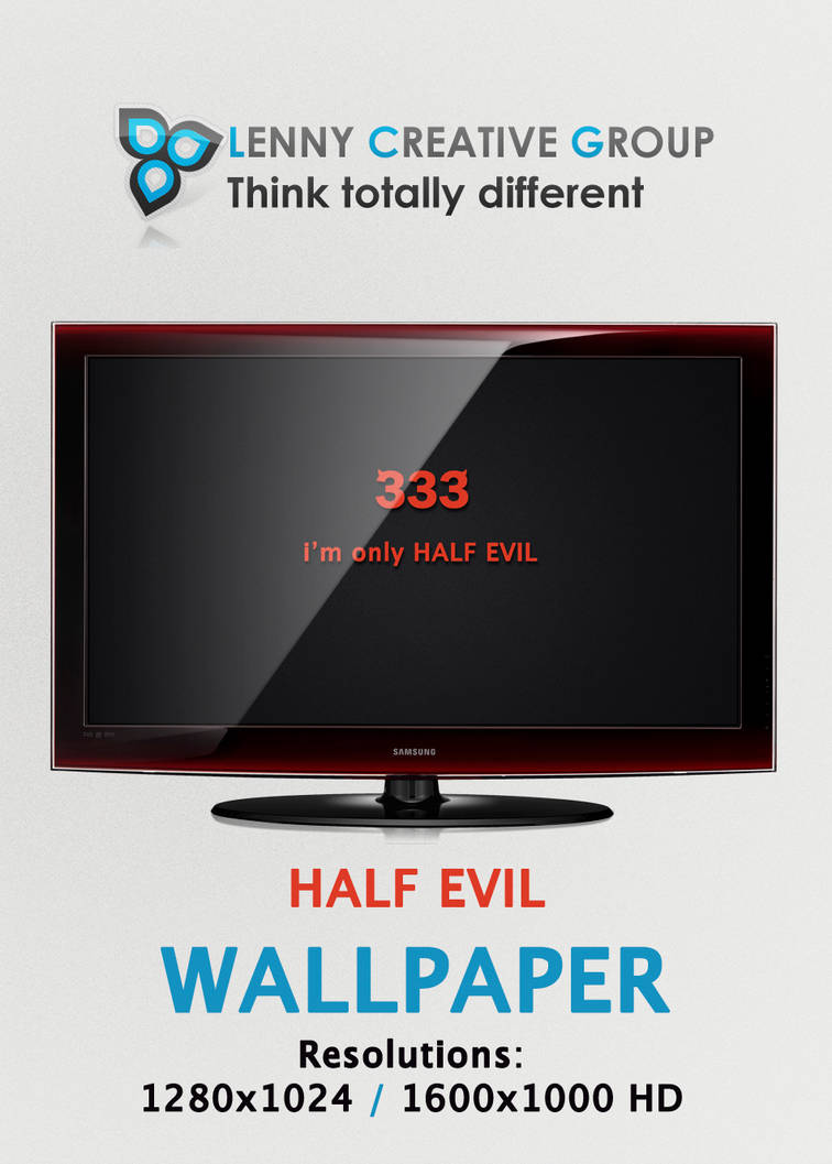 HALF EVIL HD wallpaper by pilpani on DeviantArt