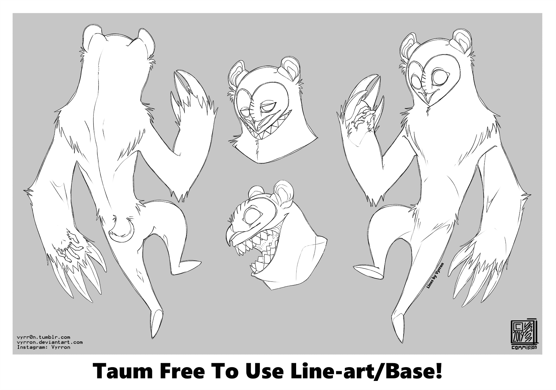 Taum F2U Base/Line-art by Vyrron on DeviantArt