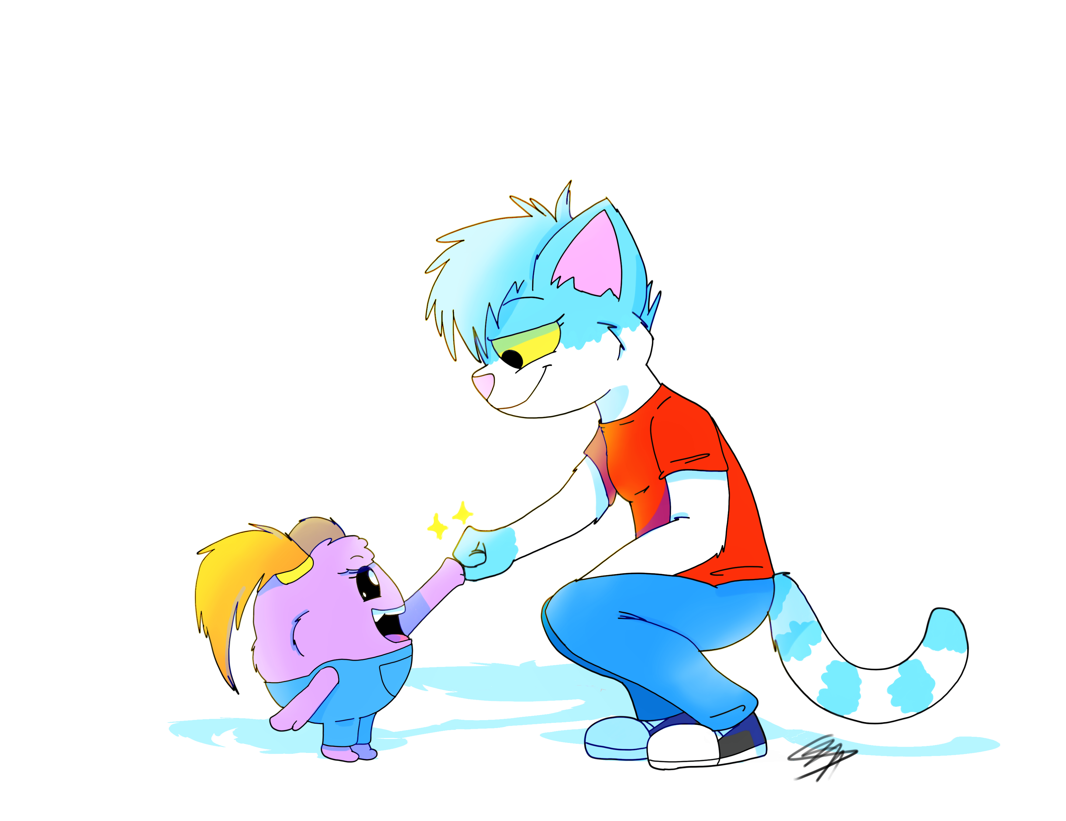 fist bump by punny27 on DeviantArt