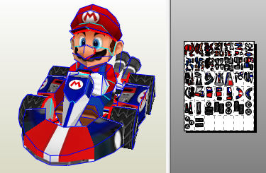 Mario Kart sin Lineas (1) - papercraft-maker.com by l689 on DeviantArt