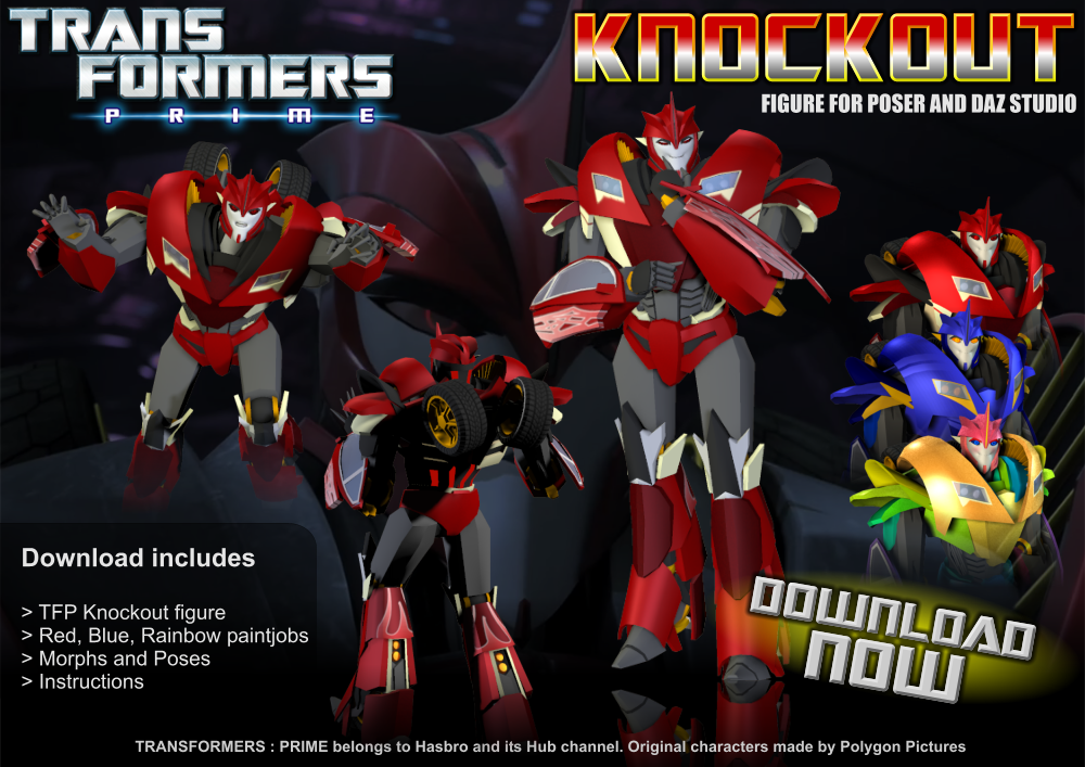TFP Knockout for Poser + MMD DOWNLOAD by RazzieMbessai on DeviantArt