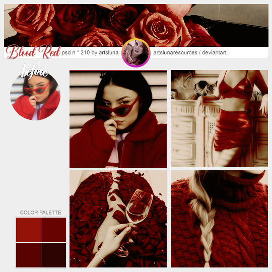 psd 210 (BLOOD RED) by artsluna by artslunaresources on DeviantArt