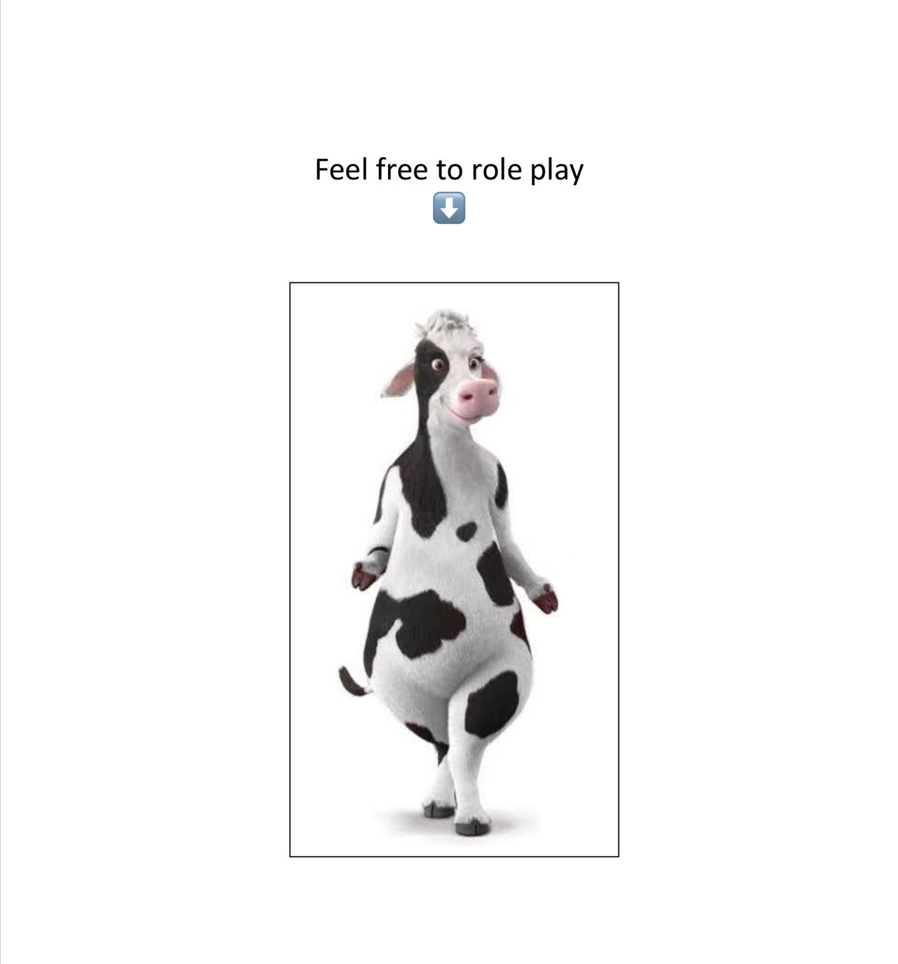 Feel free to RP Regular Cow by Nelvana2004 on DeviantArt