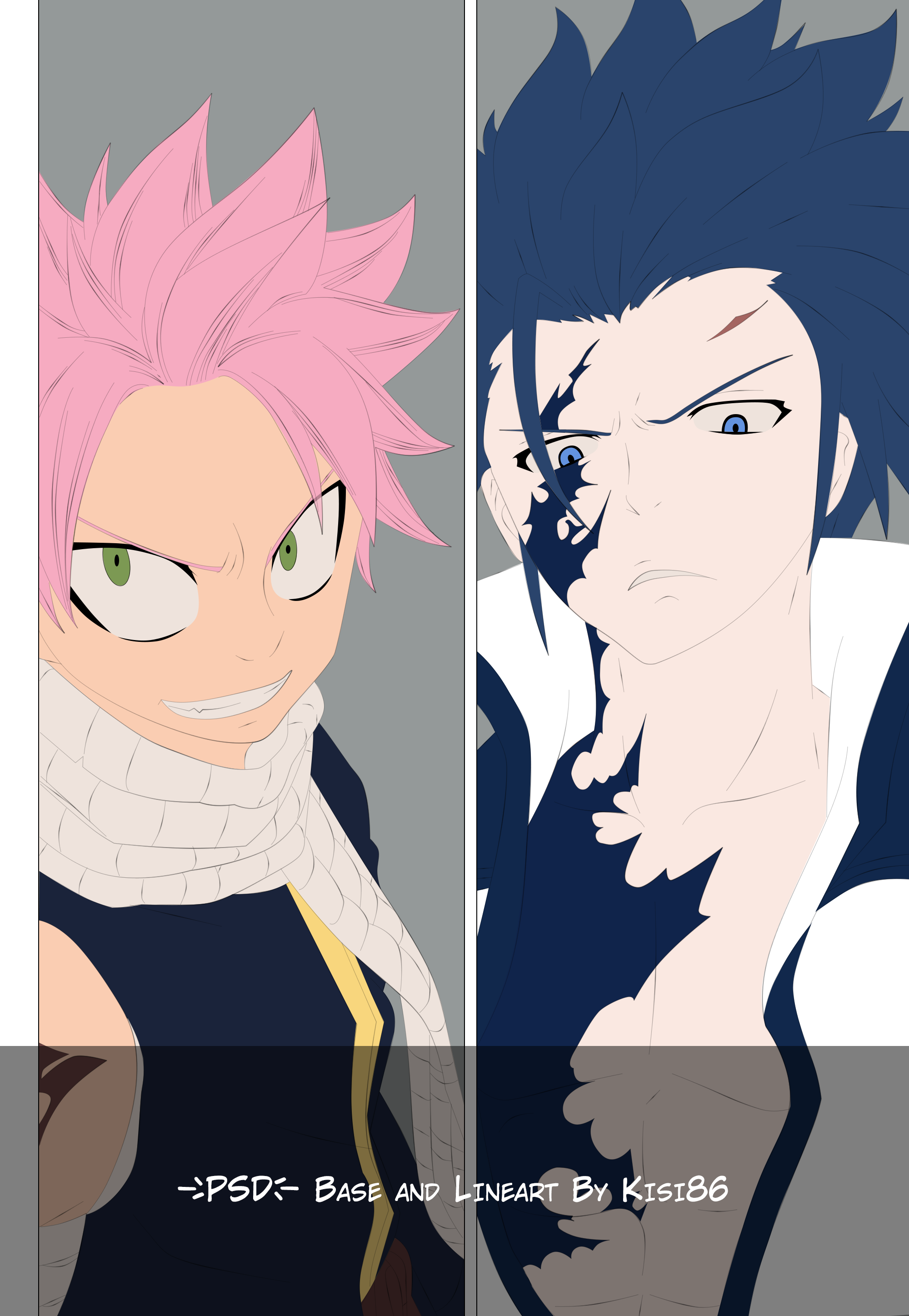 [Bases] Gray and Natsu Chapter 427 by kisi86 on DeviantArt