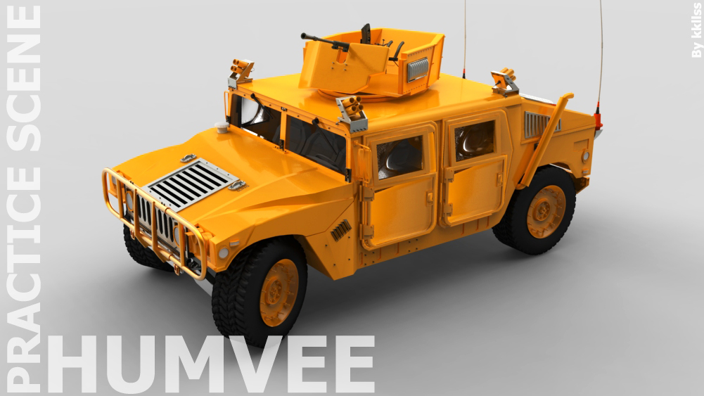Practice scene: Humvee by Lighting-Challenges on DeviantArt