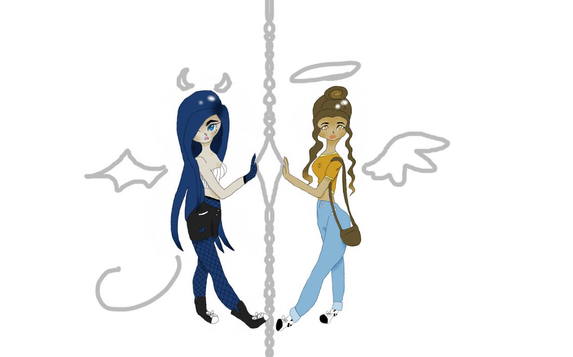 Opposite twins by GriffinxWing on DeviantArt