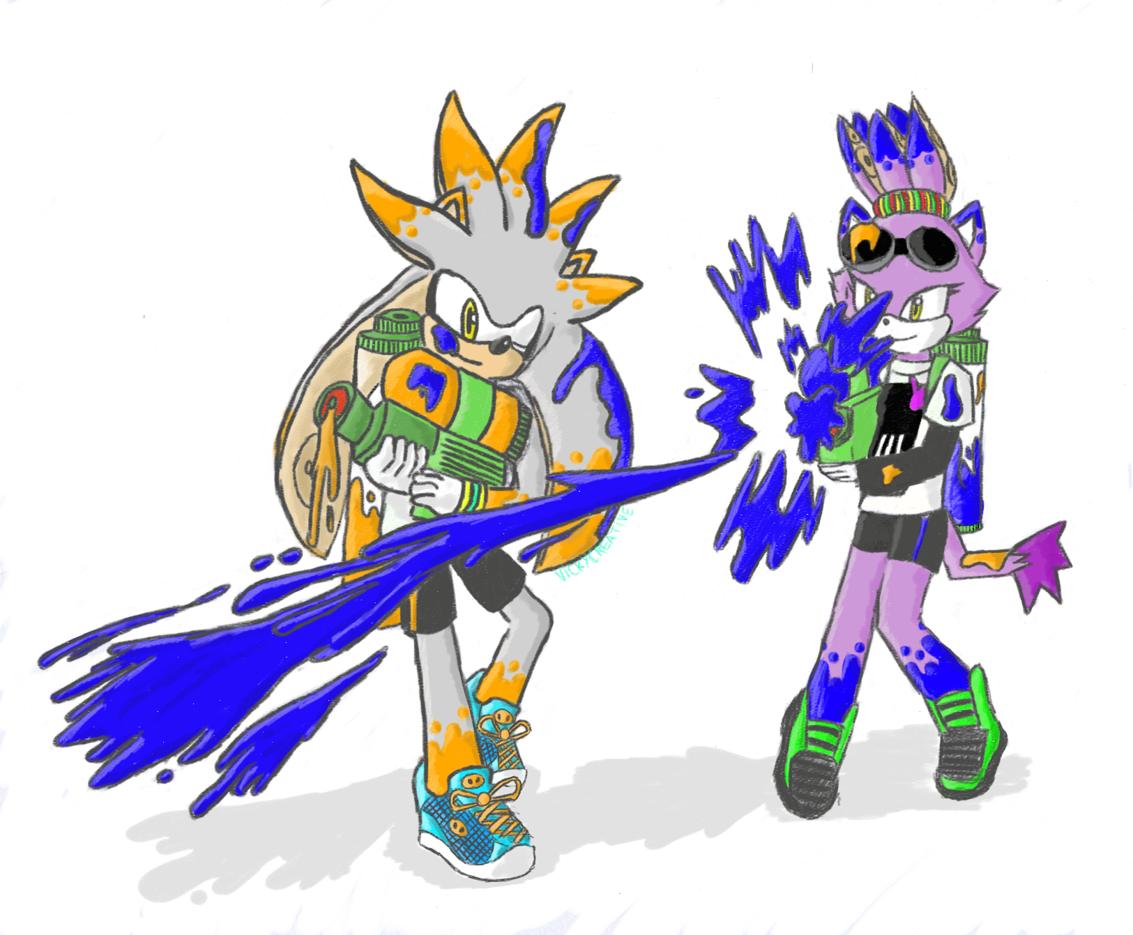 Sonic Splatoon by vickycreative on DeviantArt