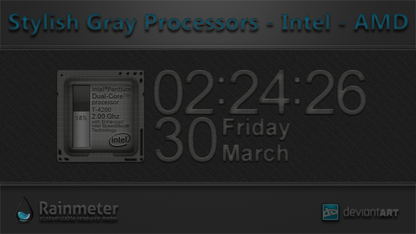 Stylish Gray Processors - Intel - AMD by WwGallery on DeviantArt