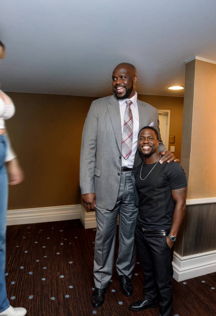 Shaq Meets a Taller Girl - Kevin Isn't Having It by SheHuge on DeviantArt