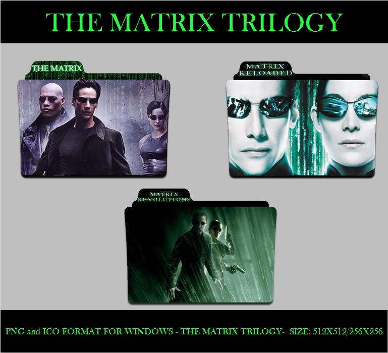 The Matrix Trilogy (Folder Icons) by Llyr86 on DeviantArt