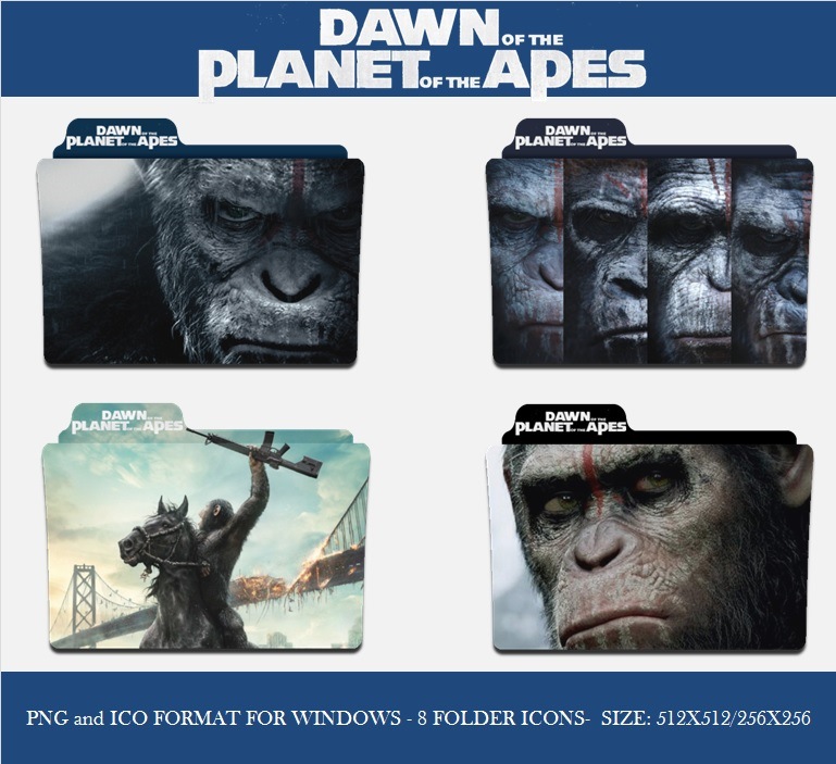 Dawn of the Planet of the Apes (Folder Icon pack) by Llyr86 on DeviantArt