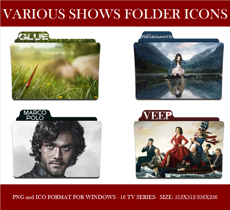 Various Shows Folder Icons by Llyr86 on DeviantArt