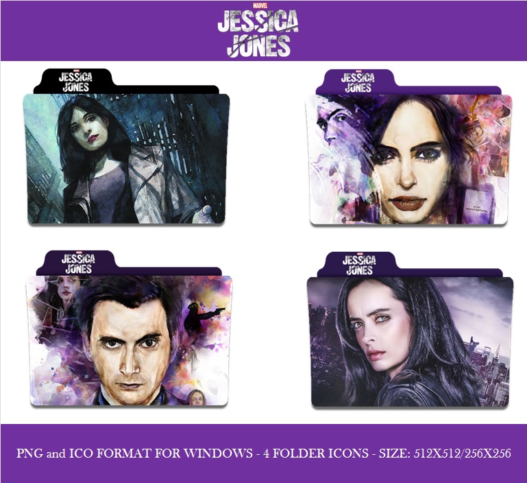 Marvel's Jessica Jones (Folder Icon Pack) by Llyr86 on DeviantArt