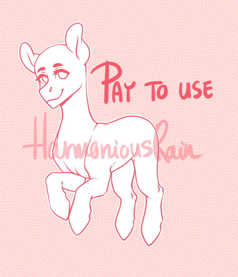 P2U Female pony base by HarmoniousRain on DeviantArt