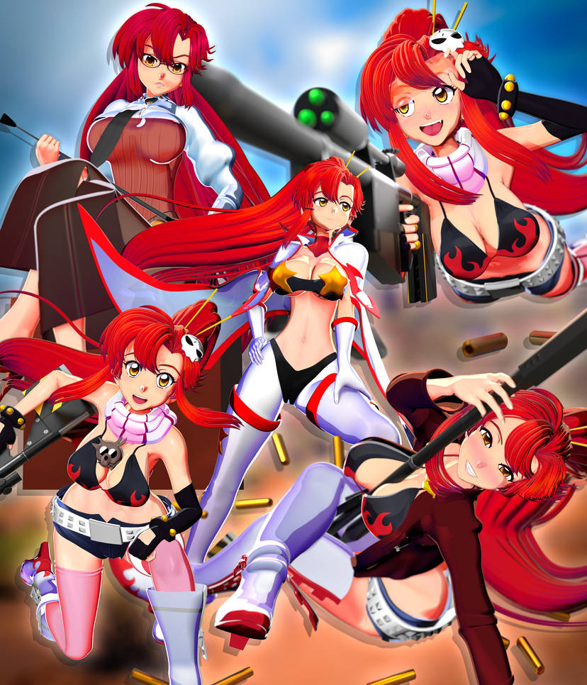 OUTDATED Yoko Littner from Gurren Lagann 3D Model by banchouforte on DeviantArt