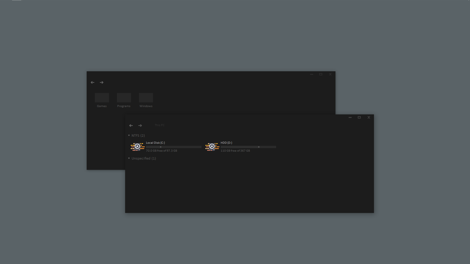 After Gray [maxmin] theme for Windows 10 AU 1607 by Argynkazy on DeviantArt