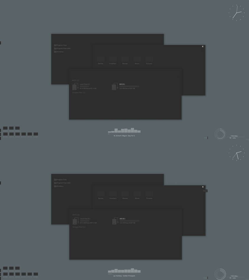 MintPro [gray] theme for Windows 10 AU 1607 by Argynkazy on DeviantArt