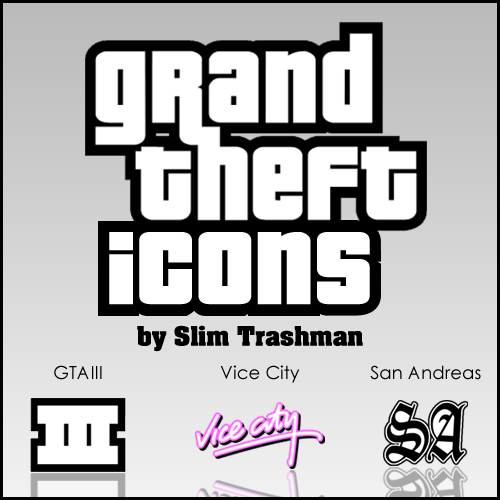 Grand Theft Icons by SlimTrashman on DeviantArt