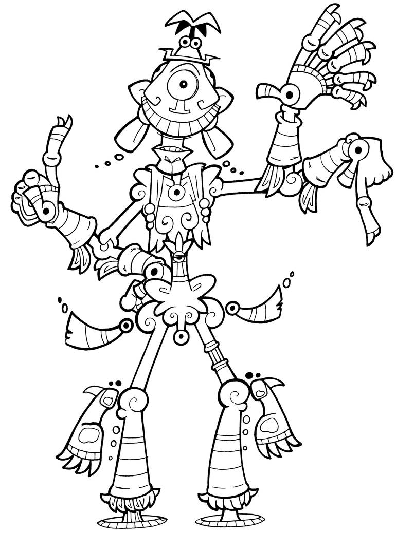 Ojetli God of Dickery Lineart by FlintofMother3 on DeviantArt
